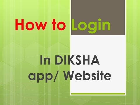 how to login in DIKSHA App as a content creater