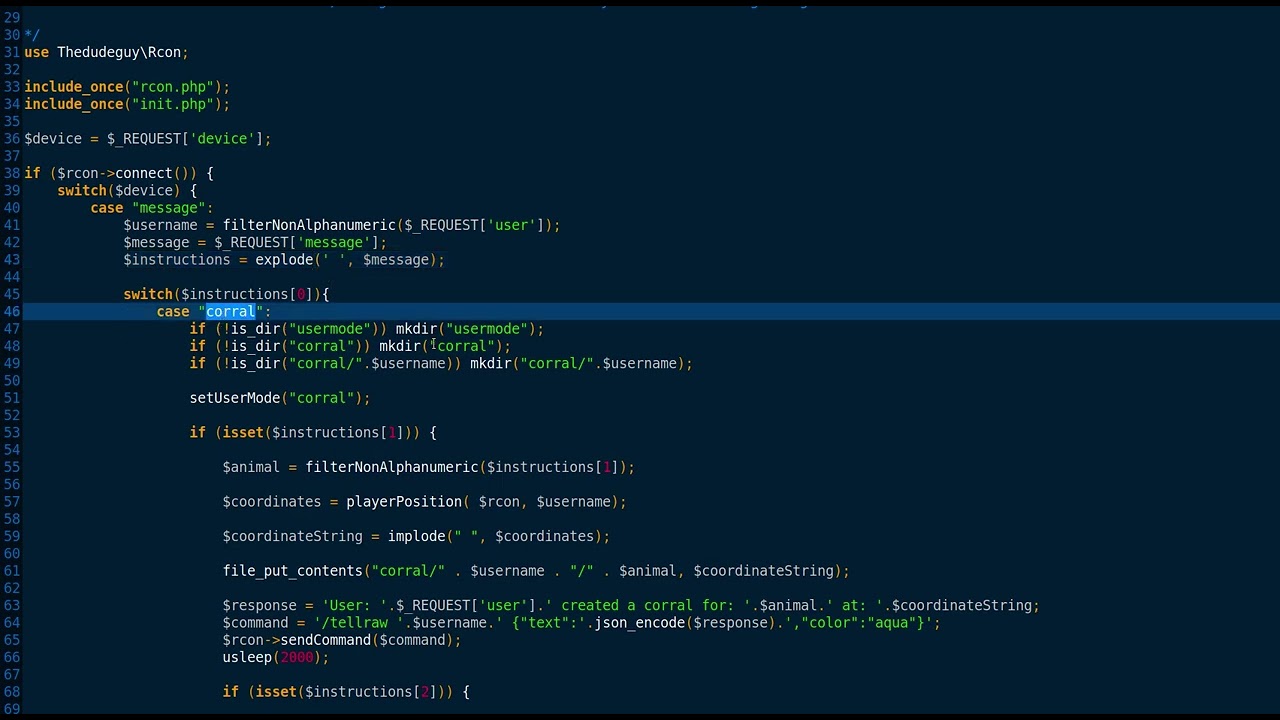 URLium 1.2.0 PHP RCON Script Example