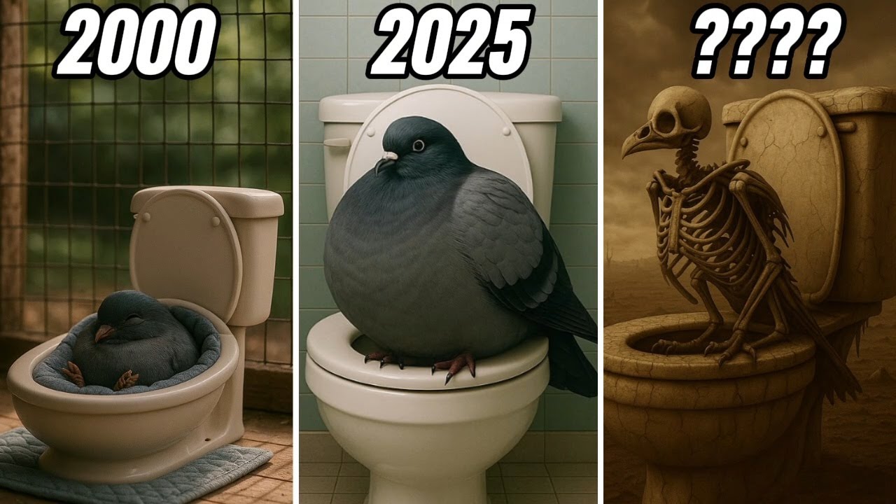 🕊🚽 Evolution of AI Pigeon on Toilet - Italian Brainrot