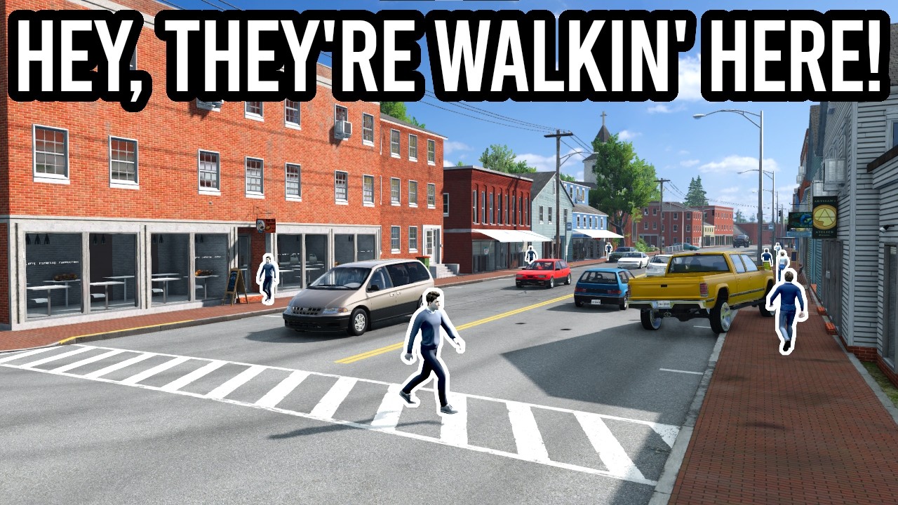 They Added Pedestrians To BeamNG