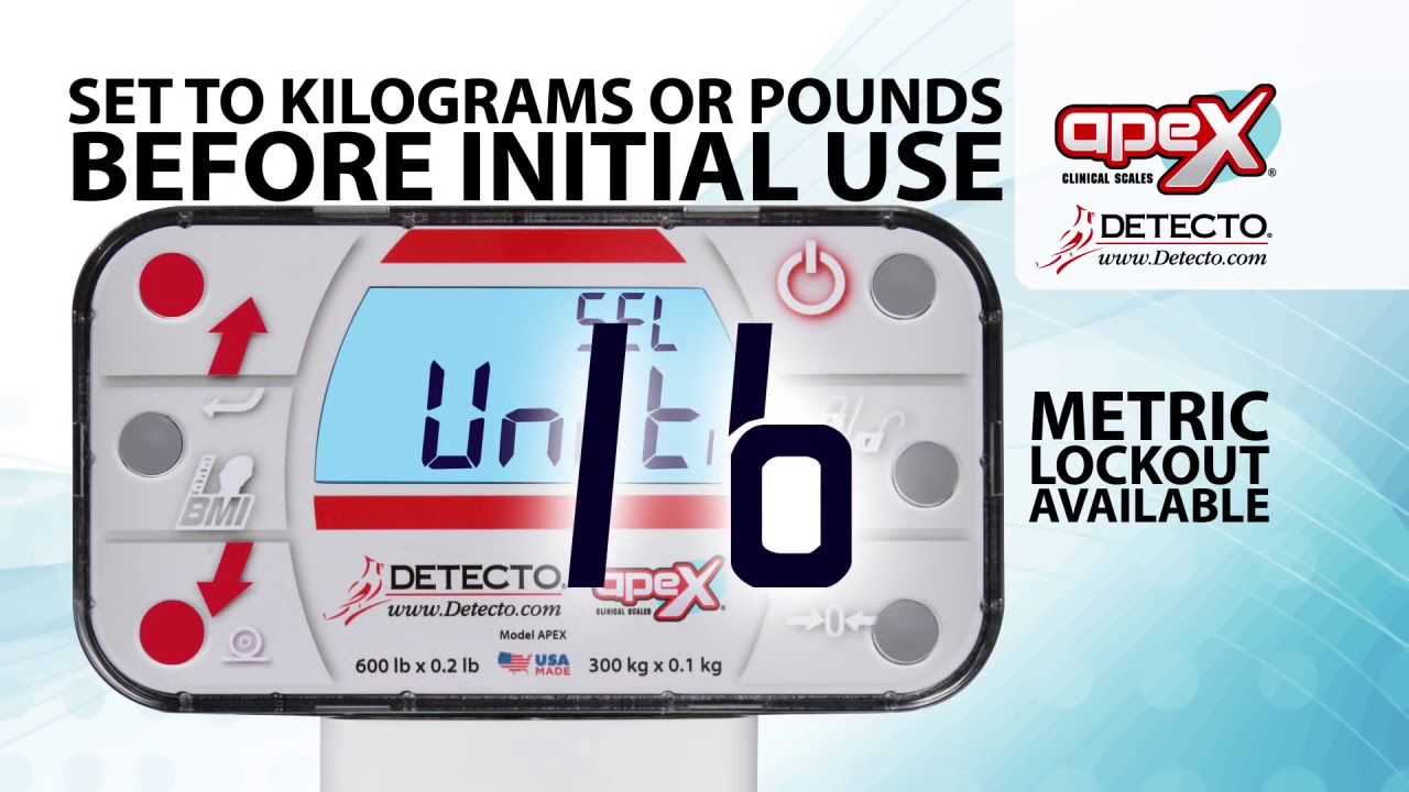 Detecto Apex Digital Scales with Mechanical Height Rods