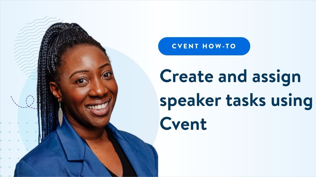 How to manage speaker tasks in Cvent