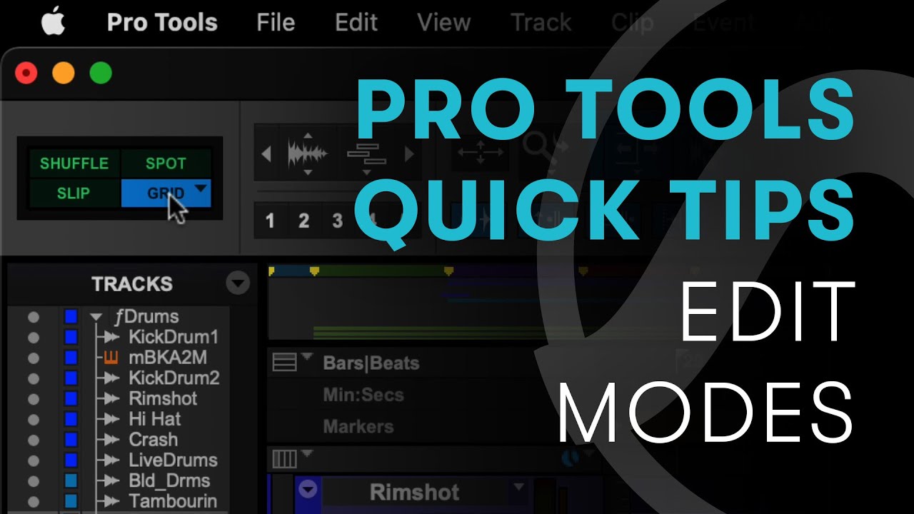 Pro Tools Quick Tips: Edit Modes