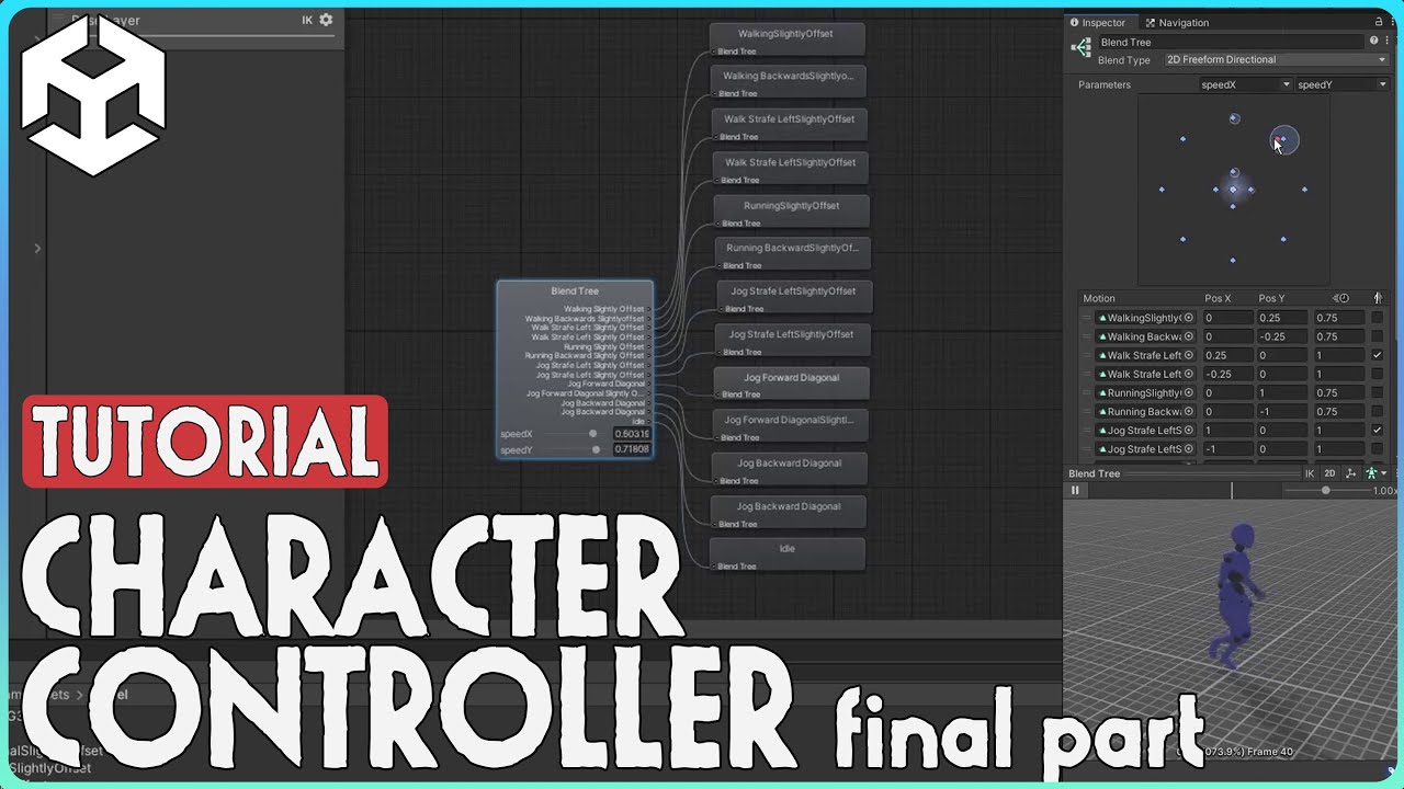 [EP 03] NavMesh Character Controller - Setting Up Animations | Unity tutorial