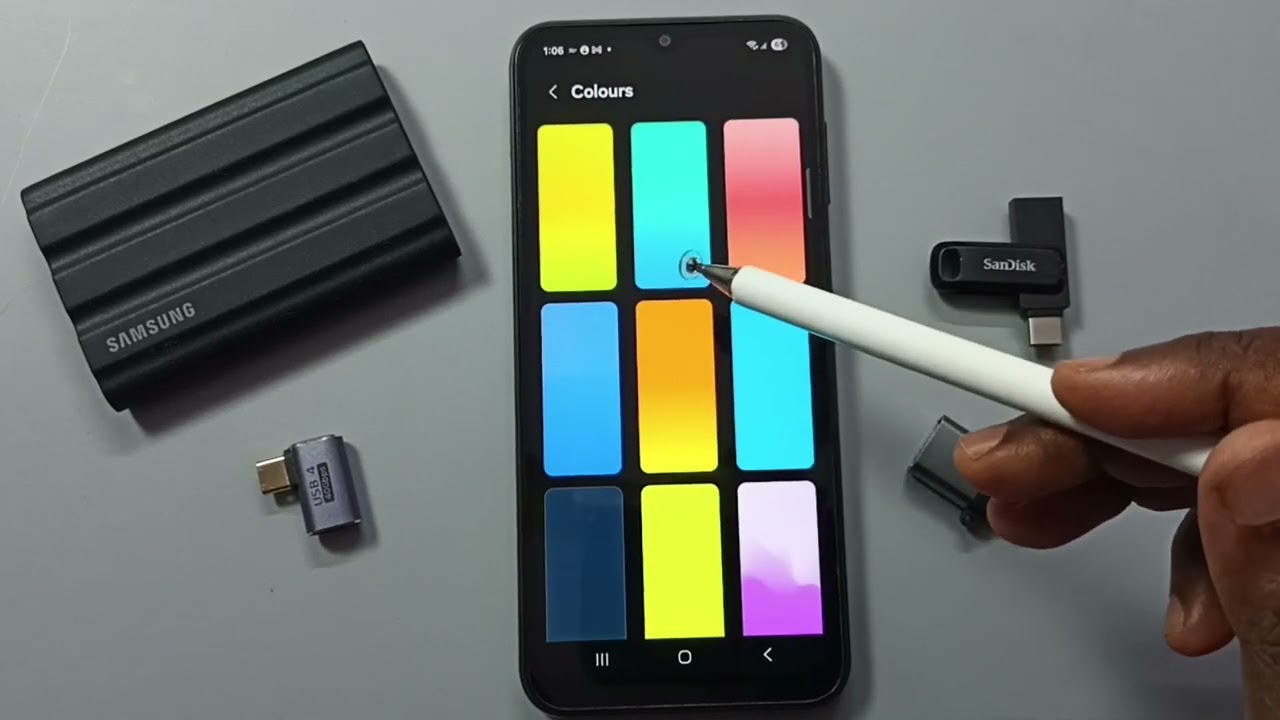 How to Set Solid Color Wallpaper on Samsung Galaxy A17 5G | Easy Home & Lock Screen Customization