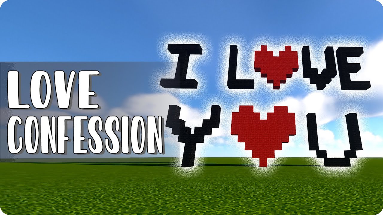 Love confession - Minecraft Valentines Day! [ Pixel Art Tutorial #5 ]