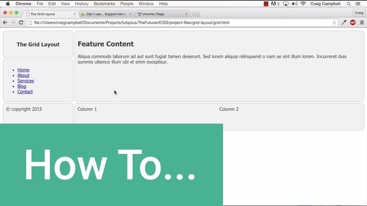 Introduction to the CSS Grid Layout