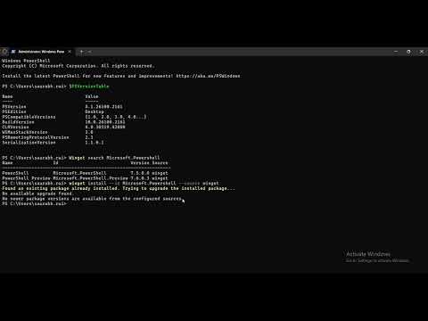 How to upgrade PowerShell on windows 11