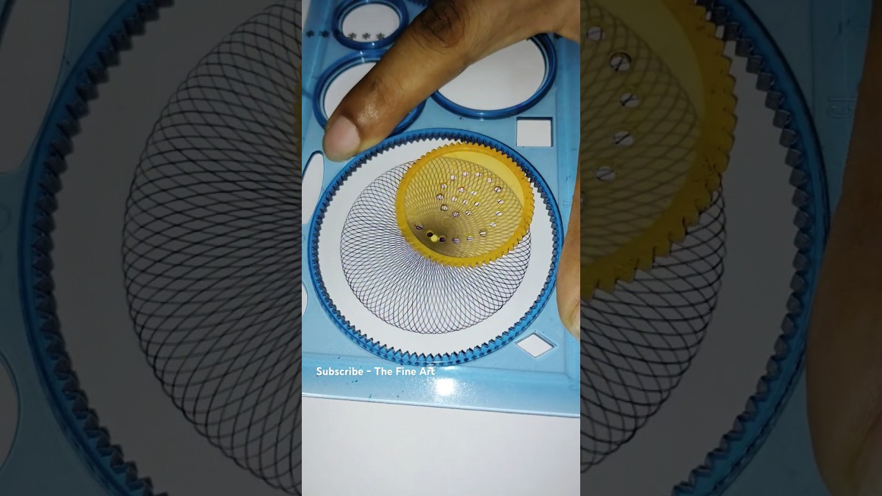 spiral art tutorial | quick spirograph design #shorts #spirograph #spiroart #spiraldesign #trending