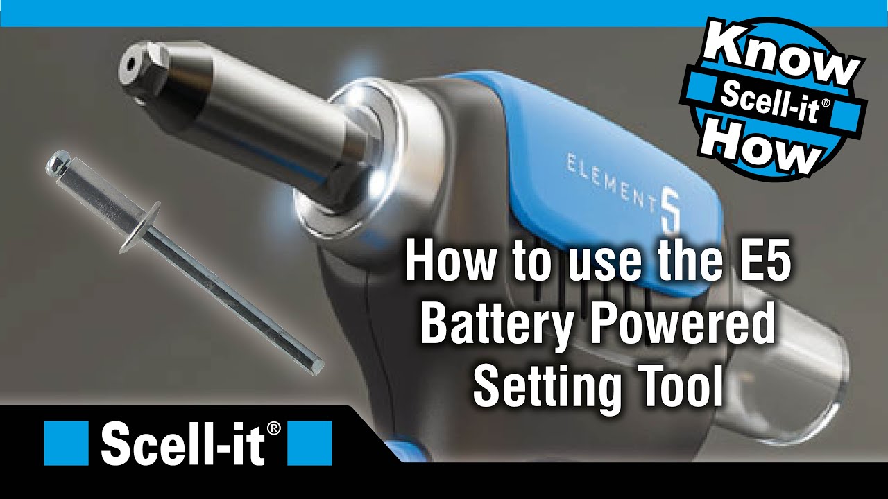 How to use the E5 Battery Powered Setting Tool
