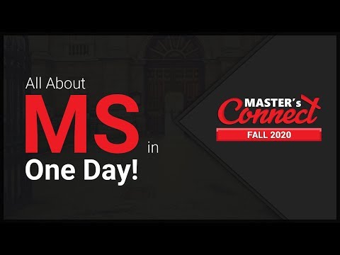 Fall 2020 - All About MS in 1 Day | Master's Connect - Biggest Online Admissions Event