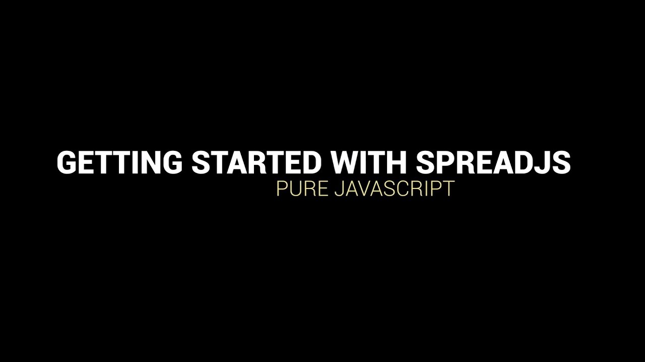 Getting Started with SpreadJS