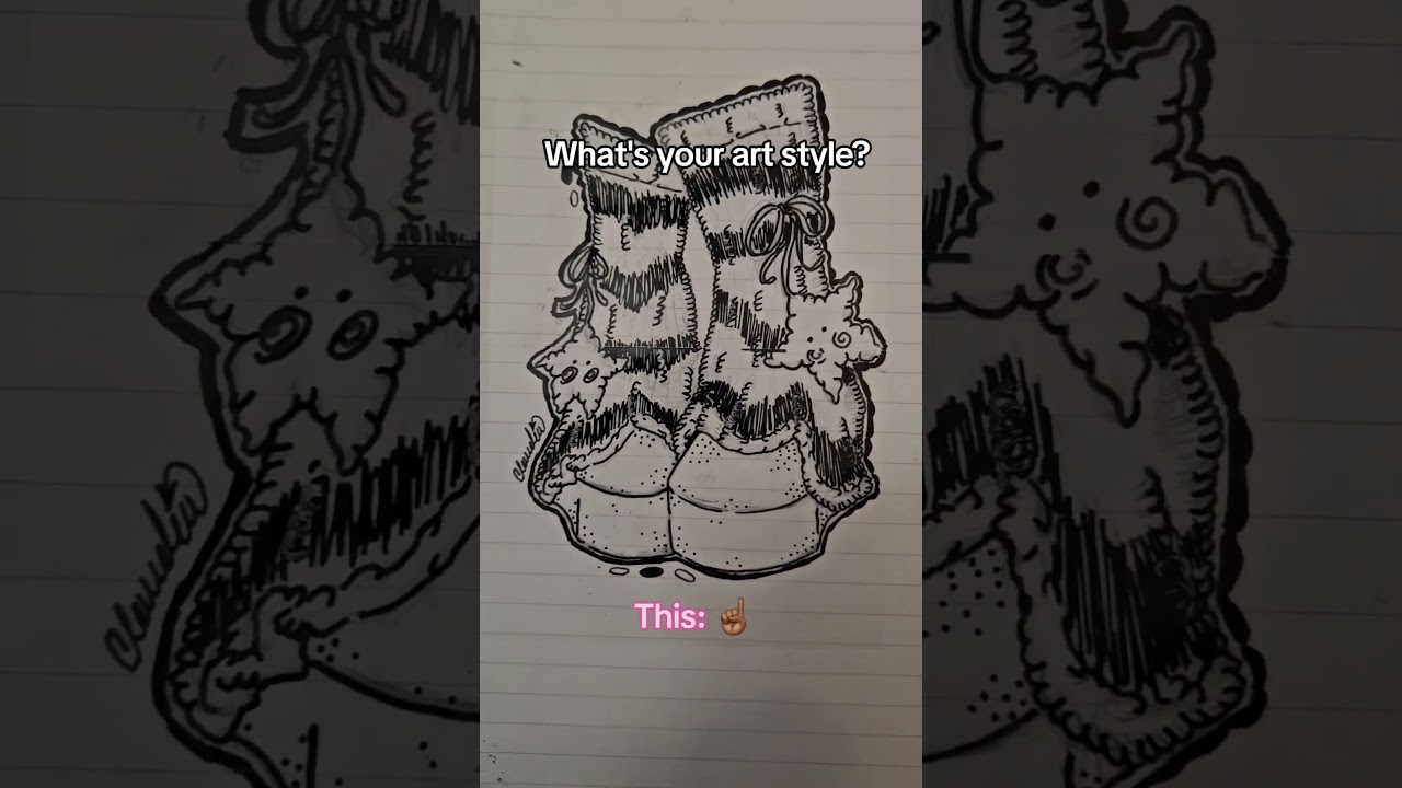 What would you call my art style?🖤 #art #alt #drawing