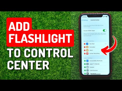 How to Add Flashlight Shortcut to Control Center