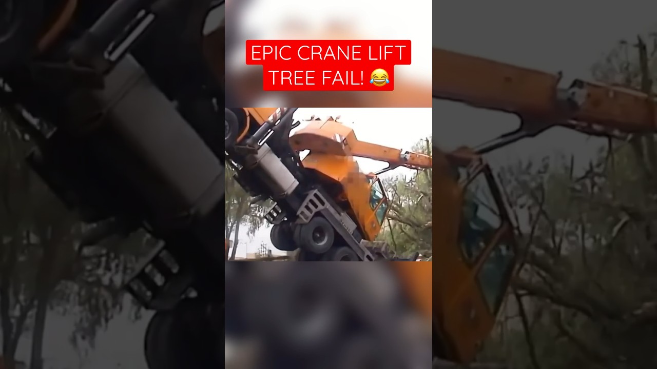 Epic Crane Lift Tree Fail