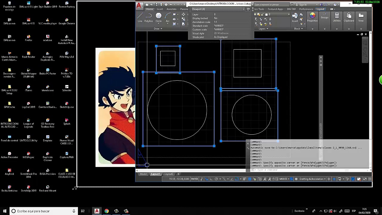 CLASE II IMPRESIÓN EN PDF, COMO PONER UN DIBUJO A ESCALA Y ORDENANDO LOS LAYERS