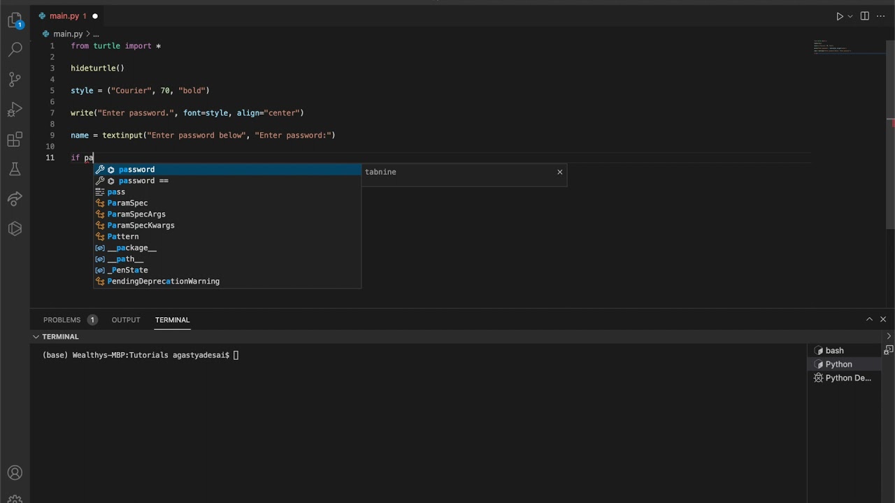 How to make a password checker with turtle in python | Not so Pro Python Tutorials