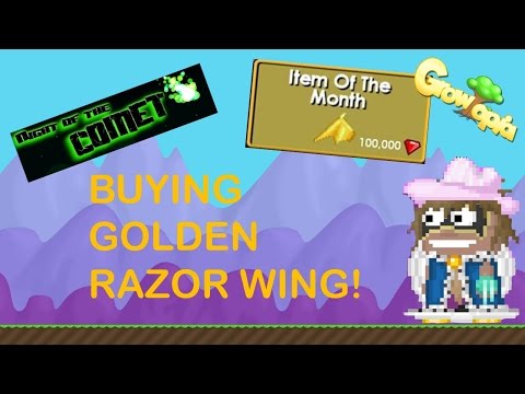 Growtopia - Buying GOLDEN RAZOR WING!