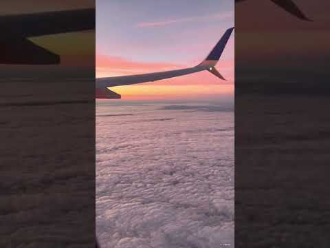 Sunset From an Airplane