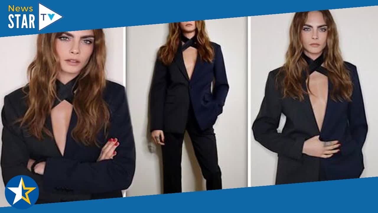 Cara Delevingne goes braless for PFW after sparking concerns