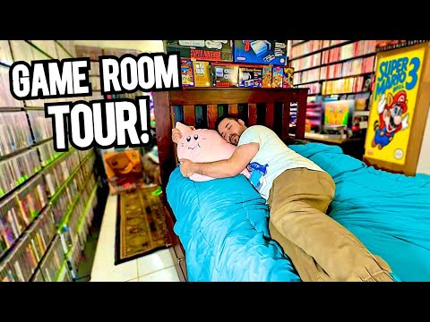 Bedroom TRANSFORMED into a GAMING PARADISE! (Game Room Tour)