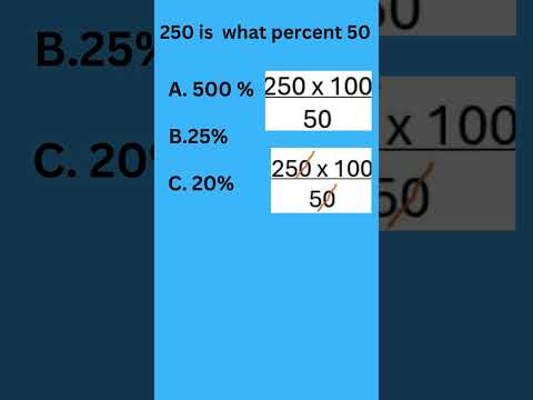 250 is what percent of 50