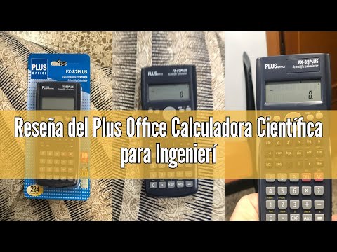Reseña del Plus Office Calculadora Científica para Ingeniería, Escuela y Universidad, Pantalla 2 lín