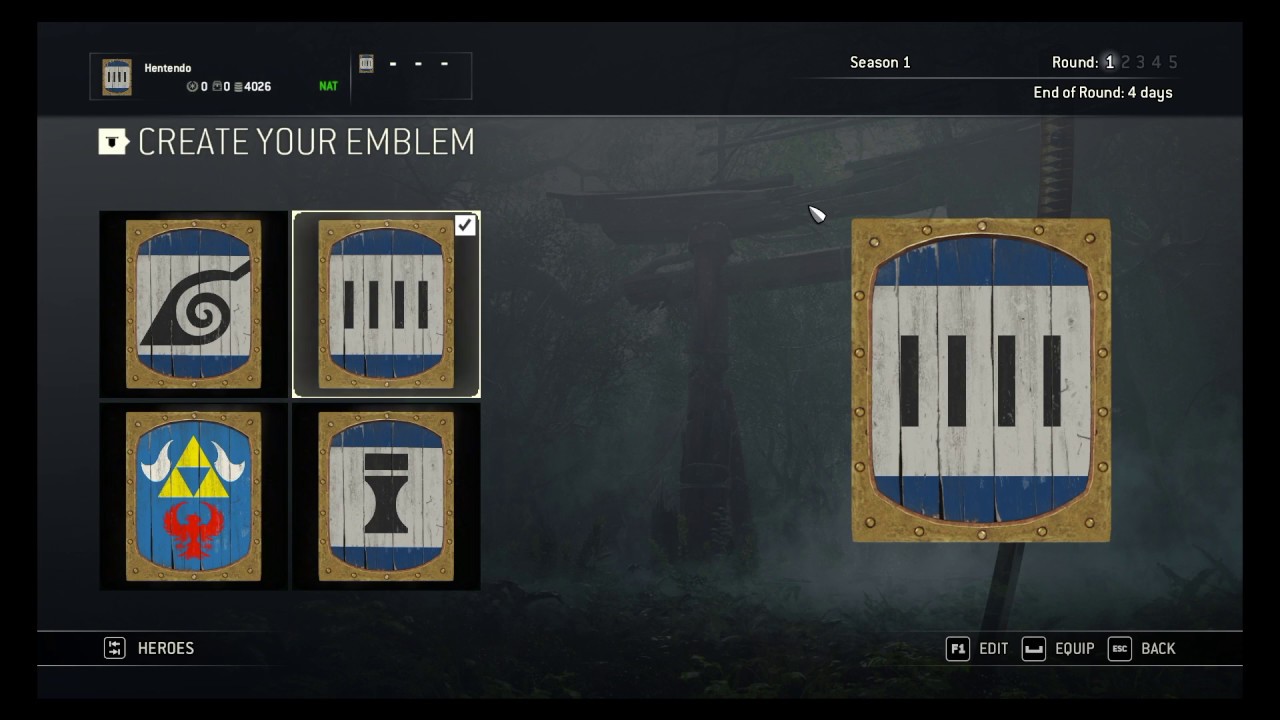 For Honor Emblem Tutorial: Hidden Rain (Naruto) // Samurai