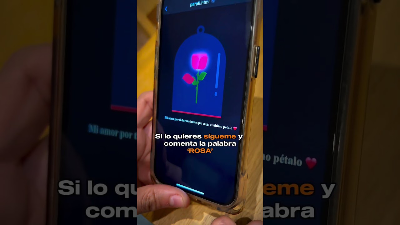 Rosa html, presente bonito para novios!