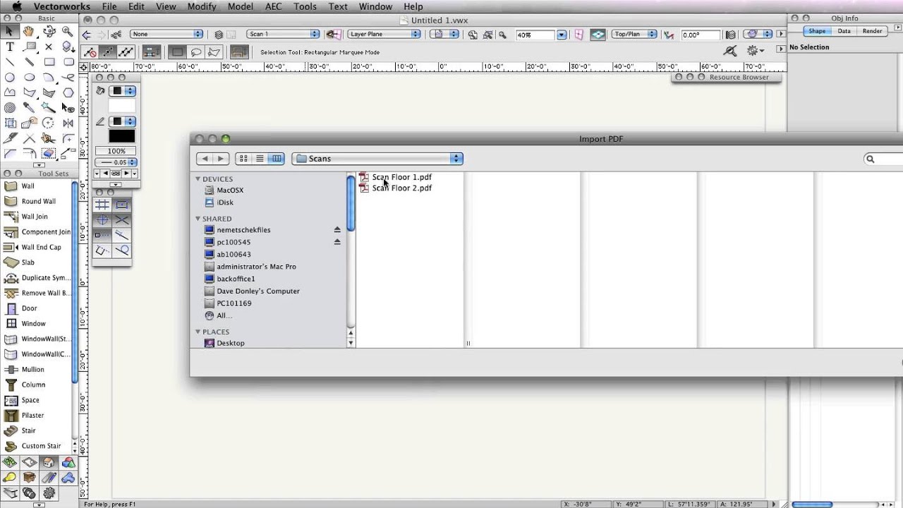 Vectorworks Architect 2015: File and Document Setup - 01