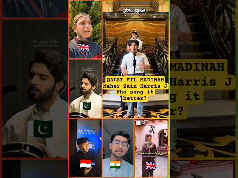 Qalbi Fil Madinah Maher Zain HarrisJ.  Who sang it better cover by genhalilintar, Muhyiddin, nazich