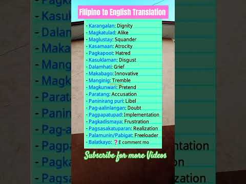 Filipino to English translationSecret Tagalog Words You NEED to Know!❤️