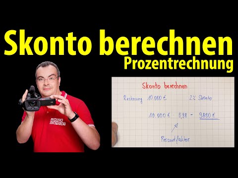 Skonto berechnen - einfach und schnell erklärt! | Lehrerschmidt