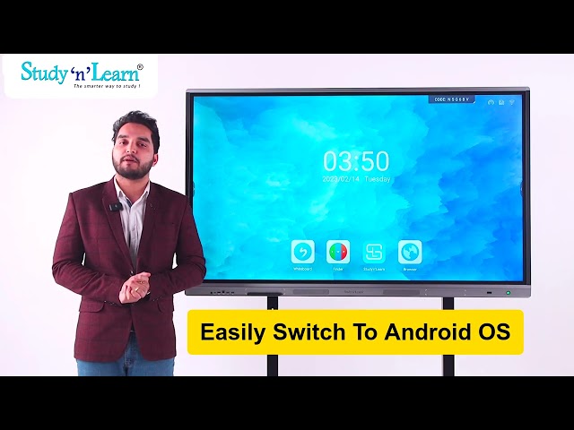 Interactive White Digital Board - Studynlearn 86" inch Interactive Classroom Boards 4GB RAM ...