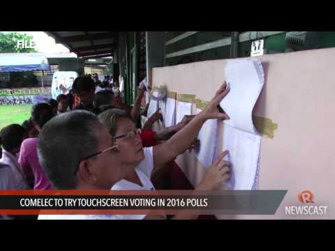 Comelec to try touchscreen voting in 2016 polls