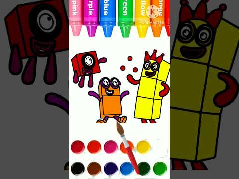 number blocks colouring | #youtubeshorts #shorts #numberblocks #reels