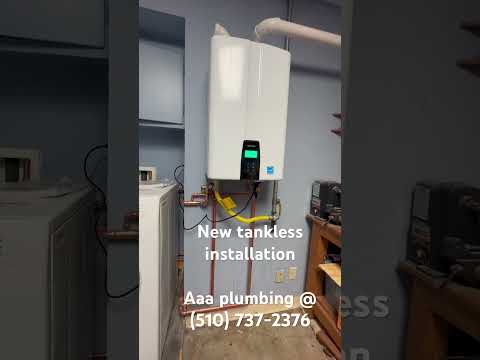 New Navien tankless installation. #tankless #navien #gasline #newgasline #plumber