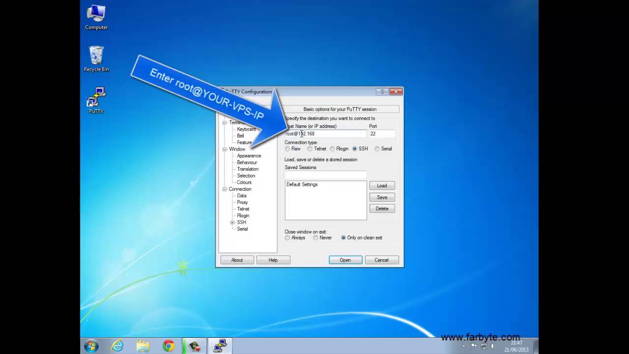 Installing and Using Windows PuTTY SSH Client