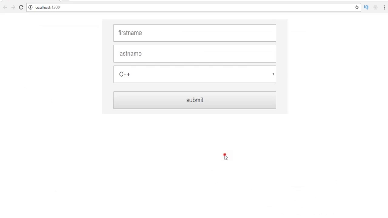 09 Angular 4 Tutorial   Template Driven Forms #9