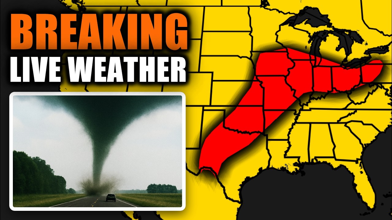 🔴 LIVE - TORNADO Coverage With Storm Chasers On The Ground - Live Weather Channel...