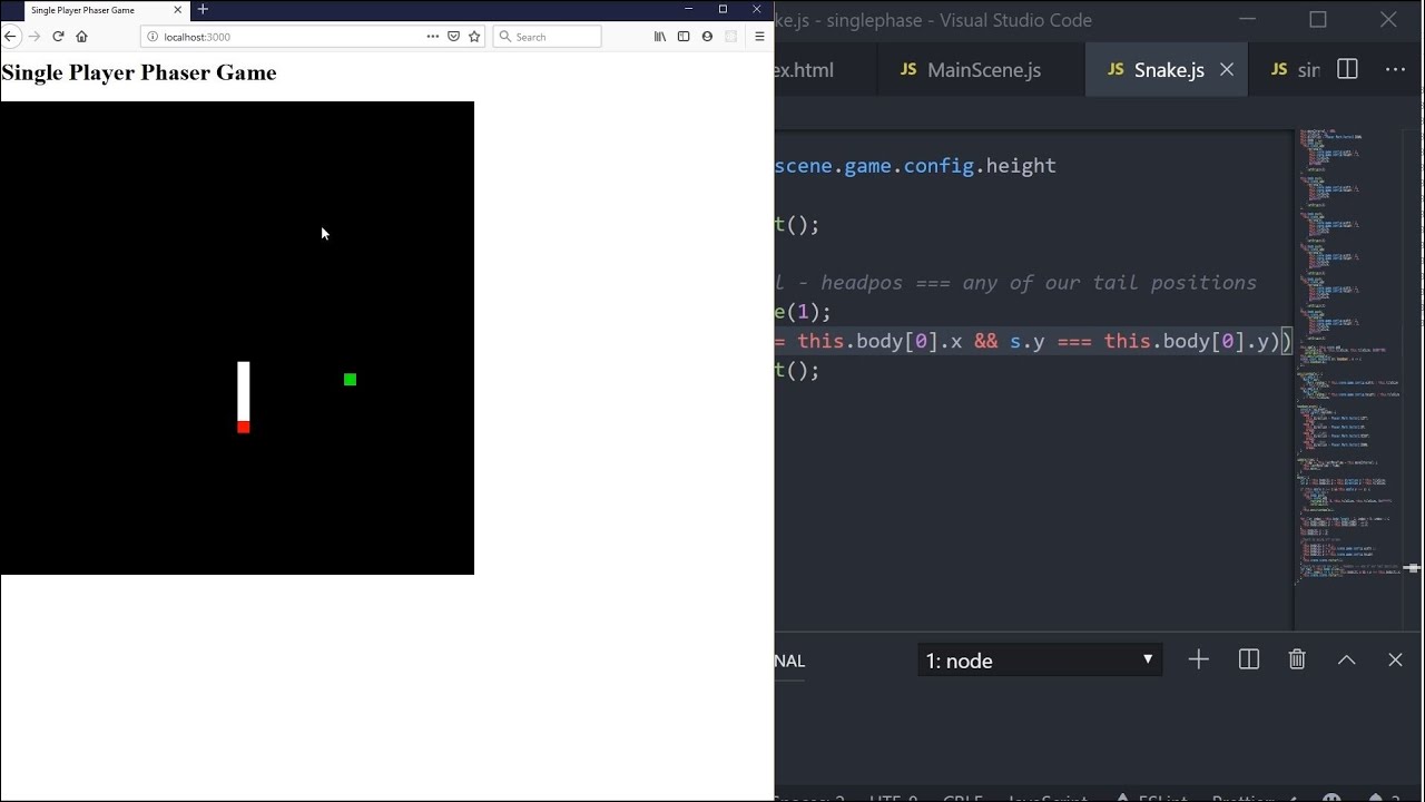Learn Modern Javascript by Coding a Snake Game