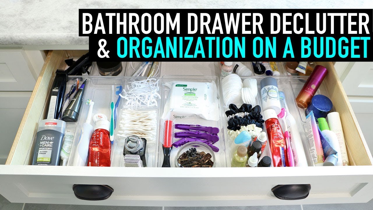 Bathroom Drawer Organization on a Budget | Spring Declutter & Get Organized