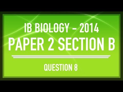 IB SL Biology Past Paper 2 Questions - Question 8 [Food chains and food webs]