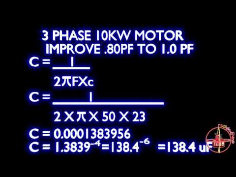 10kw motor 0.80 to 1.0 power factor calculation formula,how to improve power factor type -2
