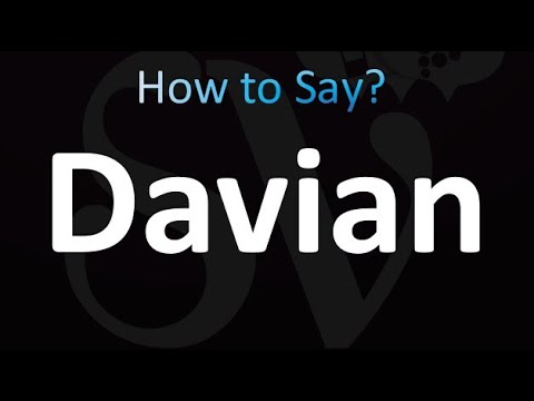 How to Pronounce Davian (correctly!)