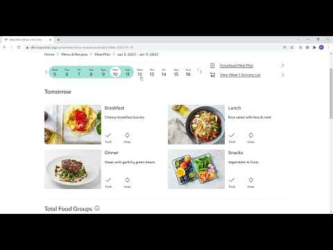 Viewing Your Meal Plan | Mayo Clinic Diet