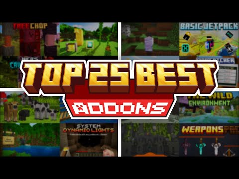 🔥 TOP 25 Best Add-Ons for Minecraft Bedrock Edition | Minecraft Bedrock 1.21+