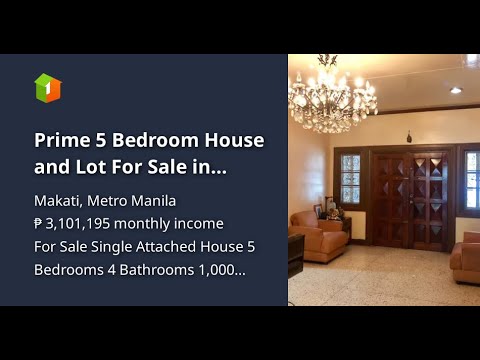 Prime 5 Bedroom House and Lot For Sale in Magallanes Village Makati