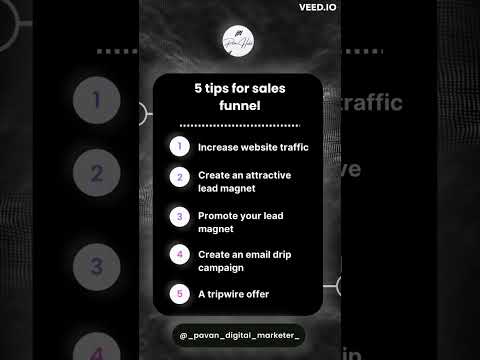 5 tips for sales funnel