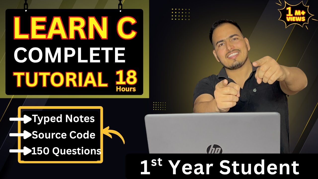 C Language Tutorial for Beginners (with Notes & Practice Questions) Part 1 @helloworld_institute